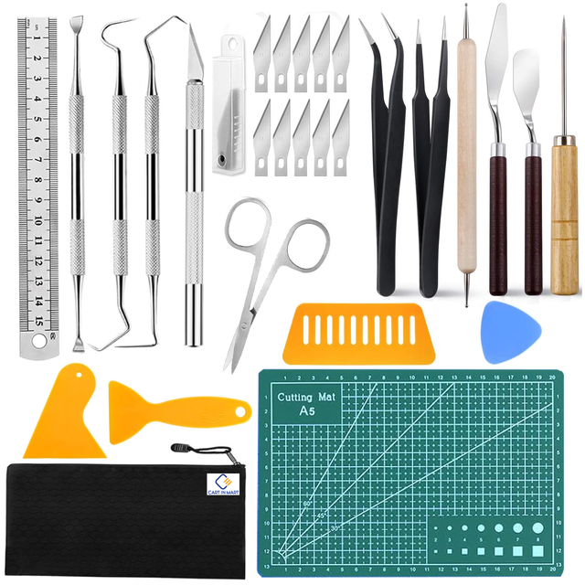 28 Piece Precision Craft Tools Set For Weeding Vinyl For Art ...