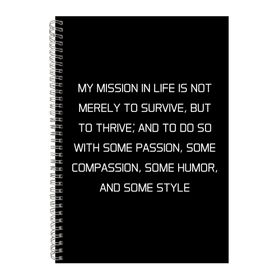 Thrive A4 Notebook Spiral Lined Motivational Saying Graphic Notepad ...