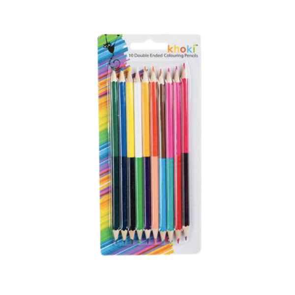 Khoki Stationary- Double Ended Colouring Pencils 10 Pack x1 | Shop ...