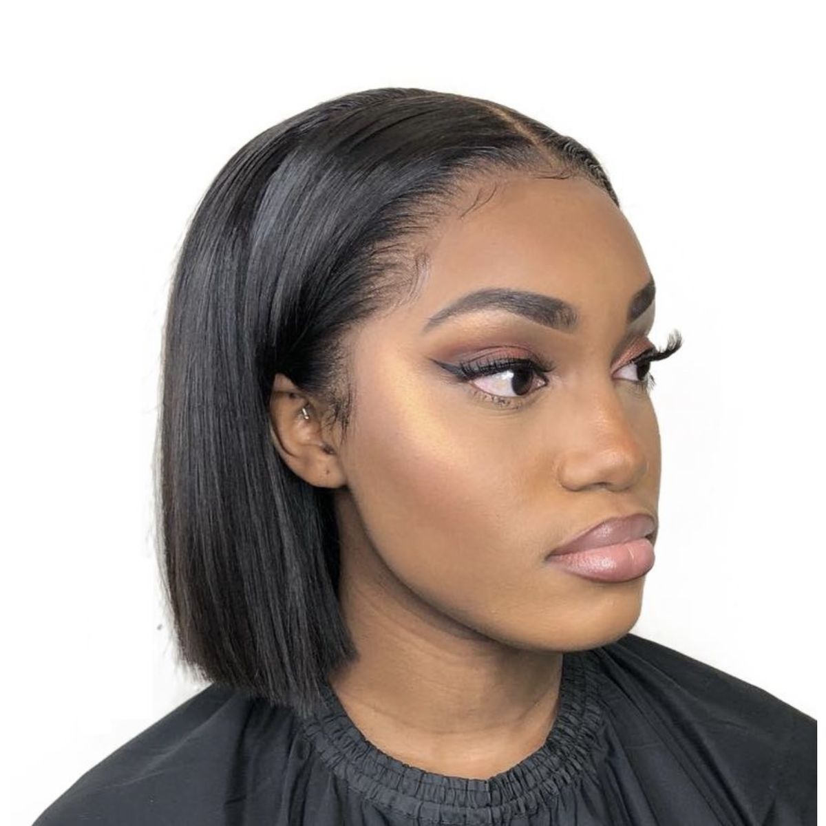 High Temperature Fiber Glueless Full Frontal Short Bob Wig | Shop Today ...