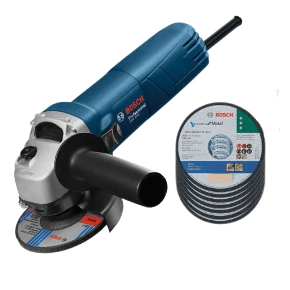 Bosch - Angle Grinder (GWS 700) and 50 Bosch Cutting Discs for Metal ...