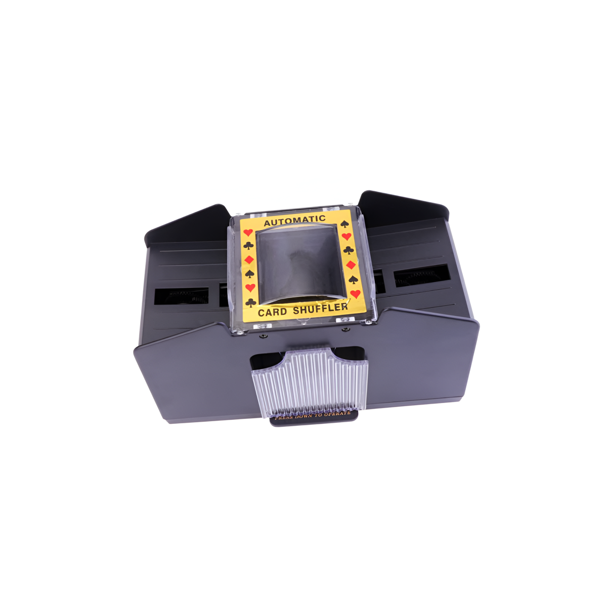 2-Deck Automatic Card Shuffler - Battery Operated Playing Card ...