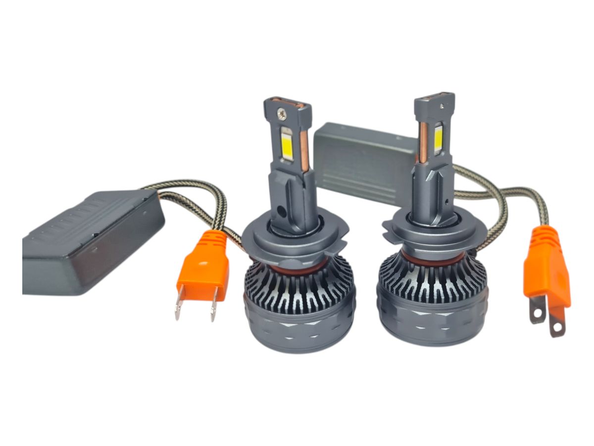 H7 200W 20000 Lumens LED Headlight Bulb - 3 Pin Super Bright 6000K ...