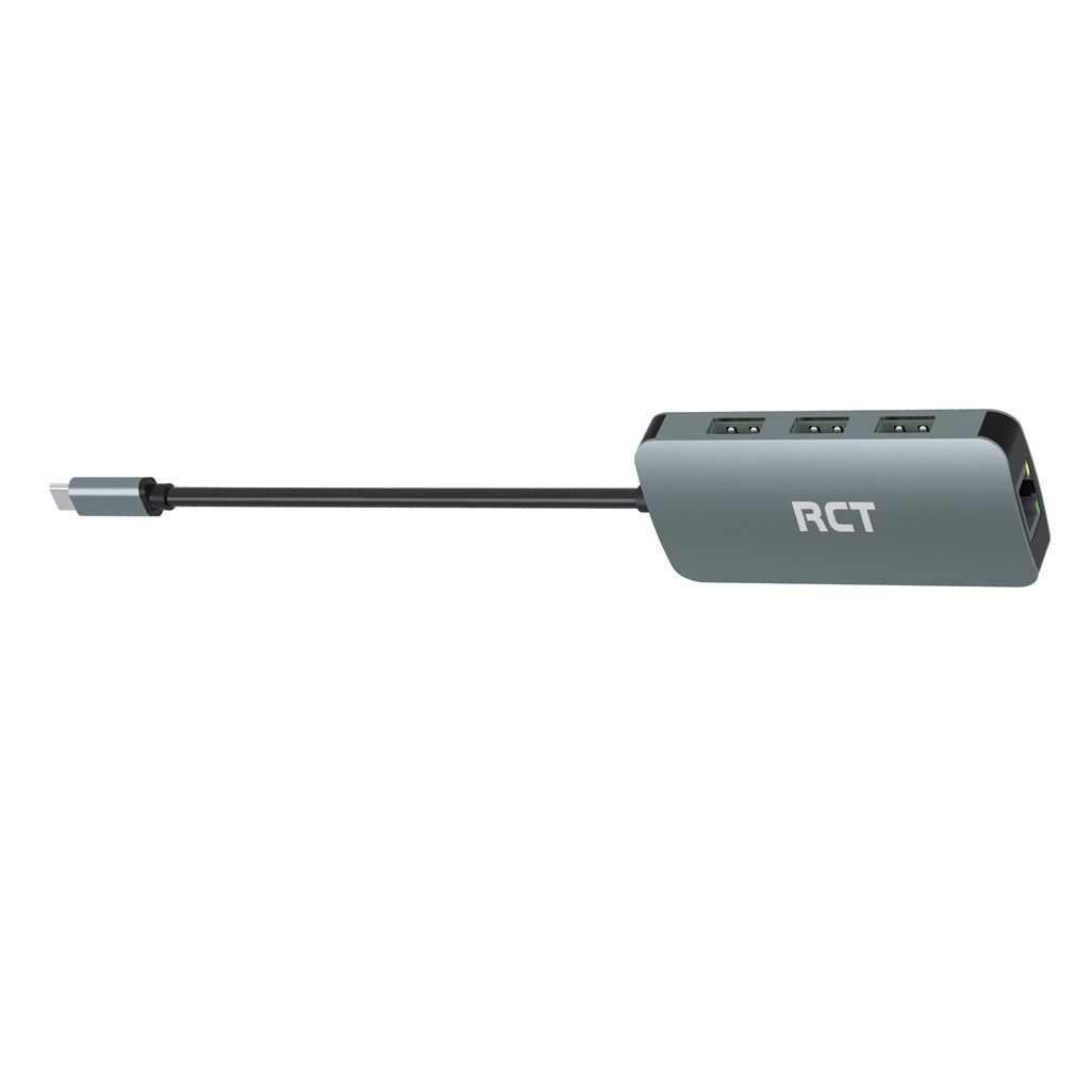 RCT Compact USB Type-C 6-in-1 HUB | HDMI, RJ45, USB 3.0 & Type-C Ports ...