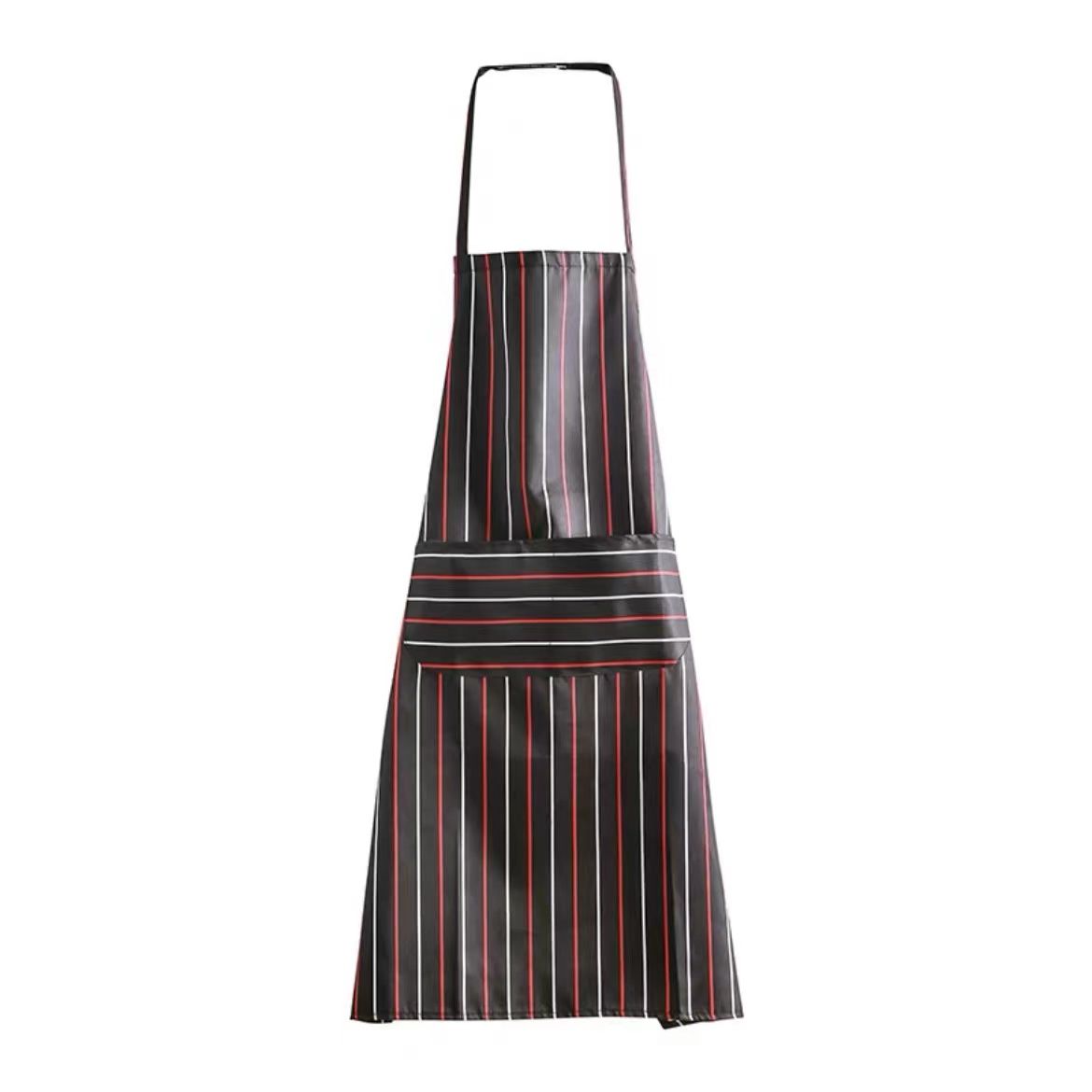 Butcher Striped Pattern Cross-Back Apron One-Sized Mighty Waterproof ...