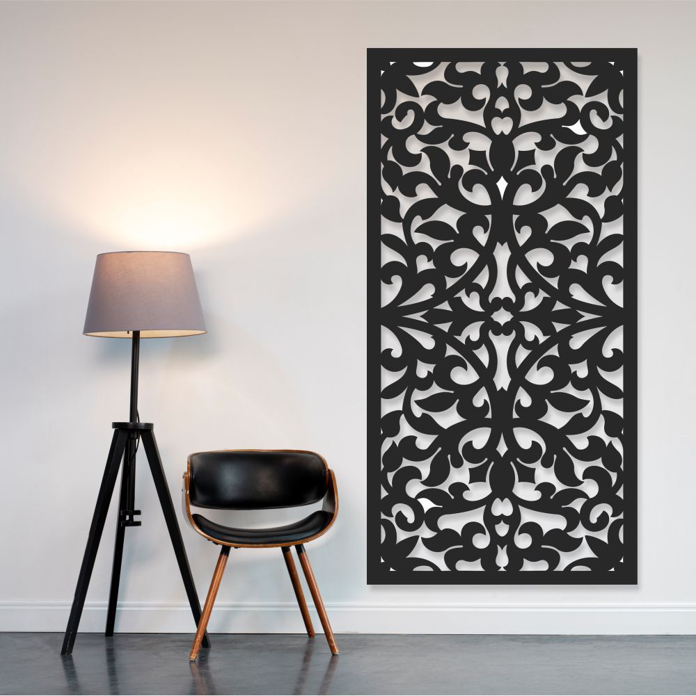 Aluminum Decorative Screen - Geometric Vines | Shop Today. Get it ...