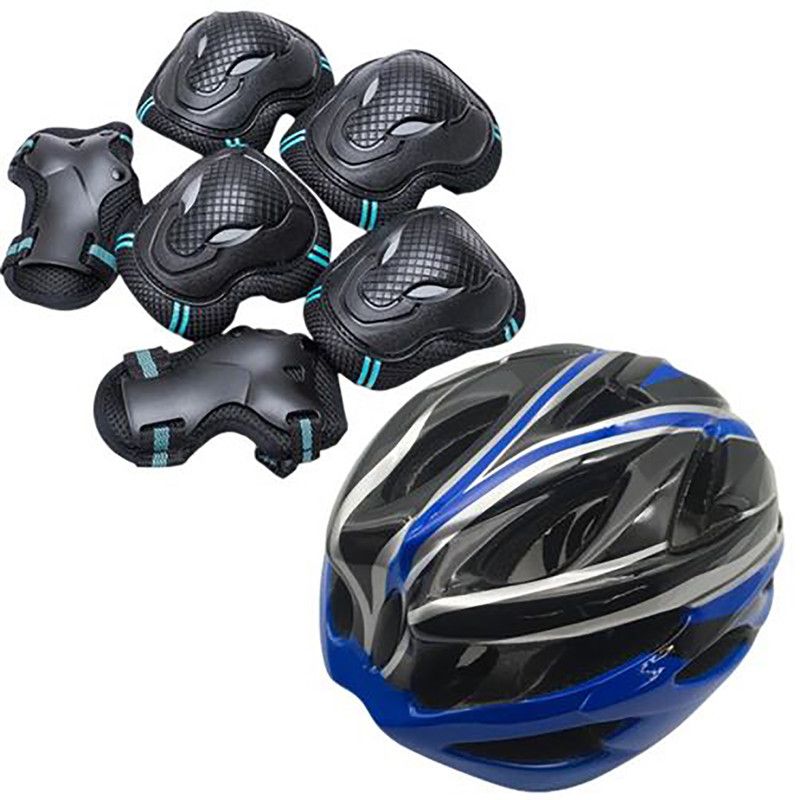 Rollar Skating Protective Gear Set For Sports With Helmet, Knee, Elbow ...