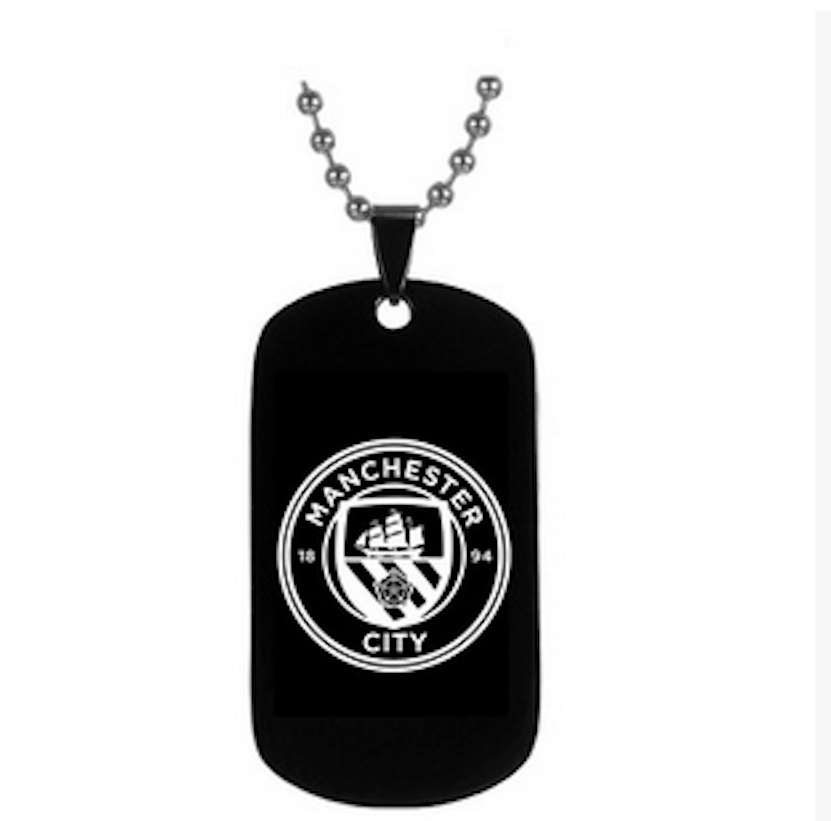 Manchester City Necklace Manchester Football Club Logo Dog Tag Necklace ...