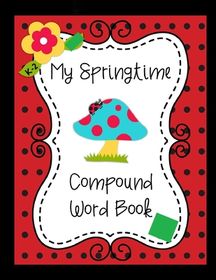 My Springtime Compound Word Book: compound word book 20-Pages (8.5x11 ...