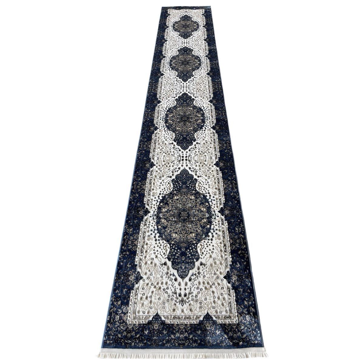 Royal Rugs - Blue White Beige Turkish Long Runner | Shop Today. Get it ...
