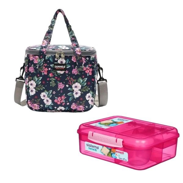 Floral Lunch Bag & Pink Lunch Box Set | Shop Today. Get it Tomorrow ...