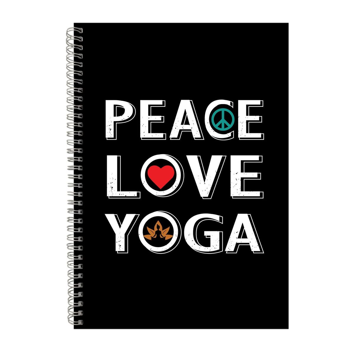 Peace Love Yoga Notebook Yoga Gift Idea A4 Notepad 152 | Shop Today. Get it Tomorrow! | takealot.com