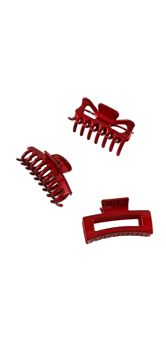 Large Claw Clips - Metallic Red | Shop Today. Get it Tomorrow ...