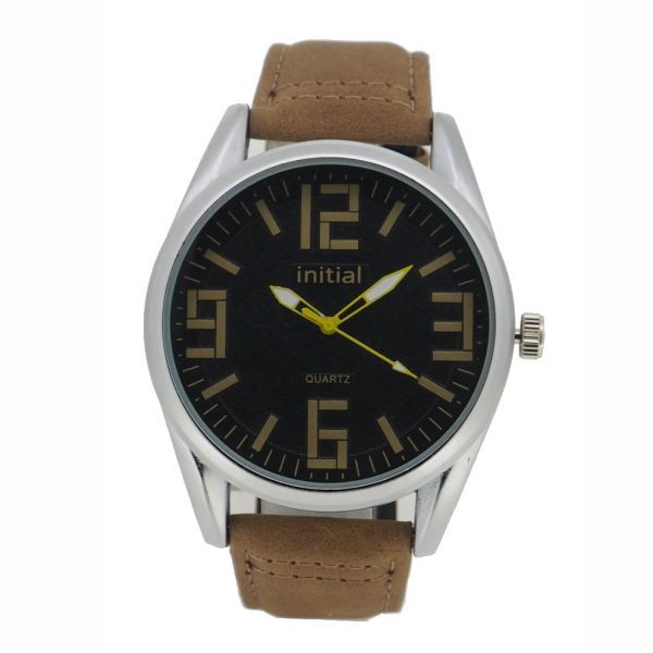 Initial Gents Polyurethane Leather Strap Watch WK2127G Tan | Shop Today ...