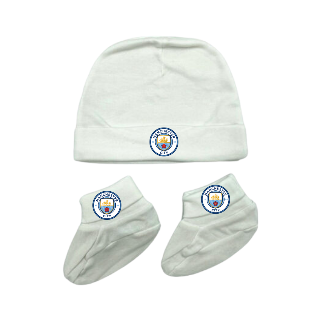 Katz Designs - Hat + Booties - Manchester City Inspired | Shop Today ... Katz Designs - Hat + Booties - Manchester City Inspired | Shop Today ...
