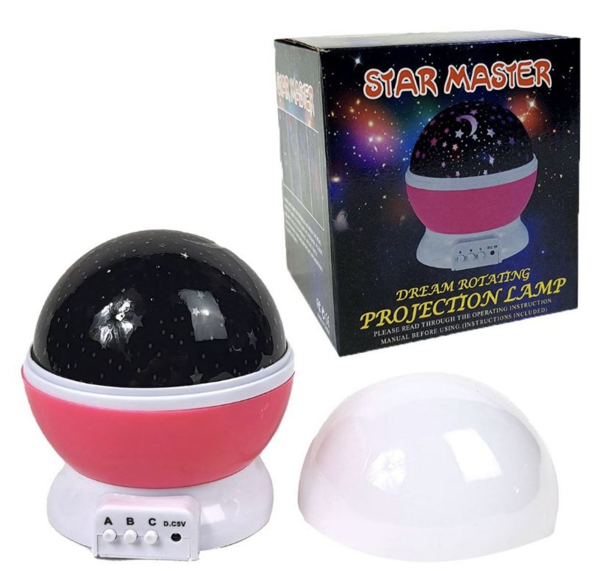 Portable Mini PM-085 Star Master Rotating Projection Lamp | Shop Today ...