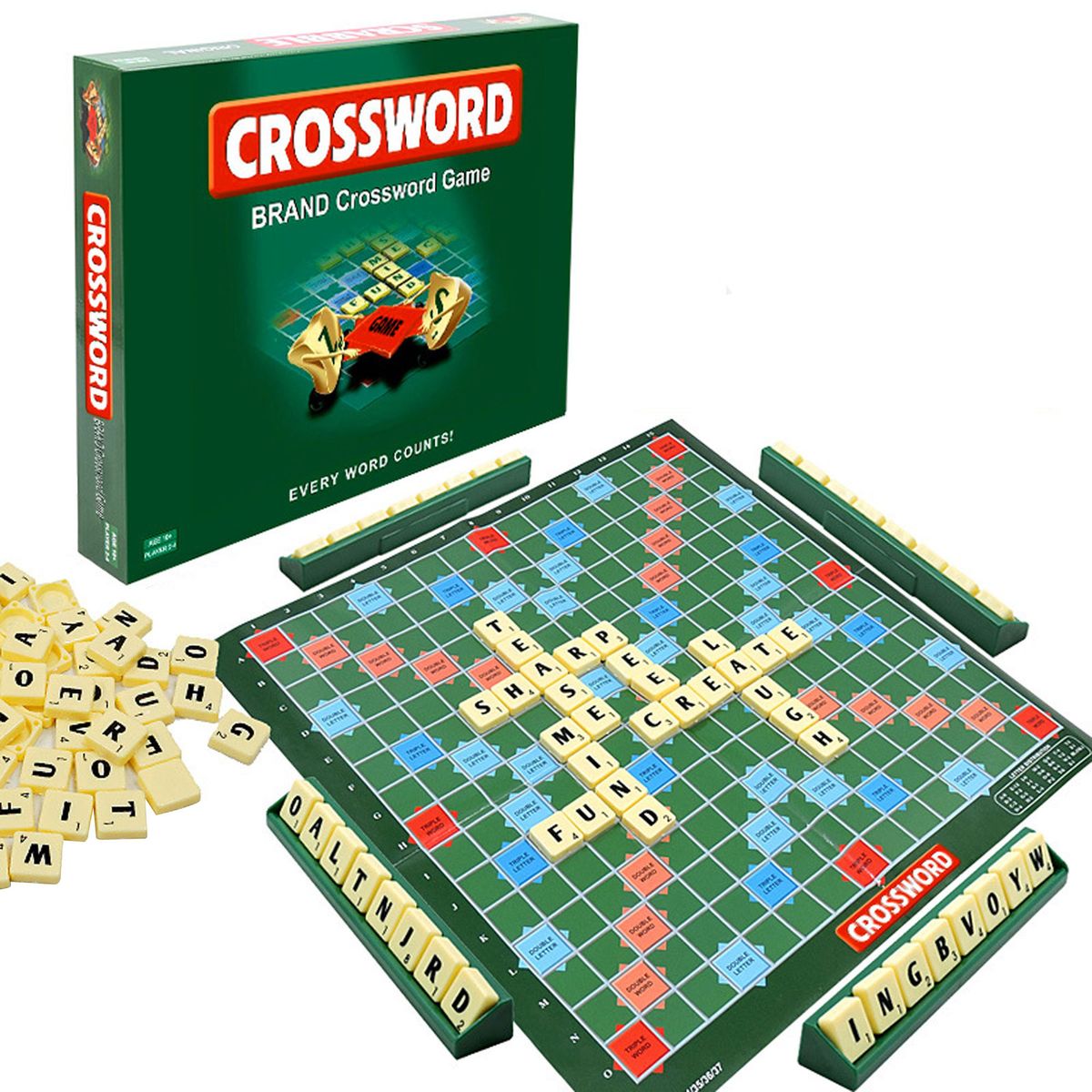 English Word Scramble Game 2-4 Players, Educational Alphabet Learning ...