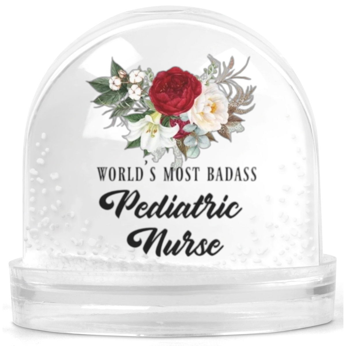 World's Most Badass Pediatric Nurse Gift Snow Globe | Shop Today. Get ...