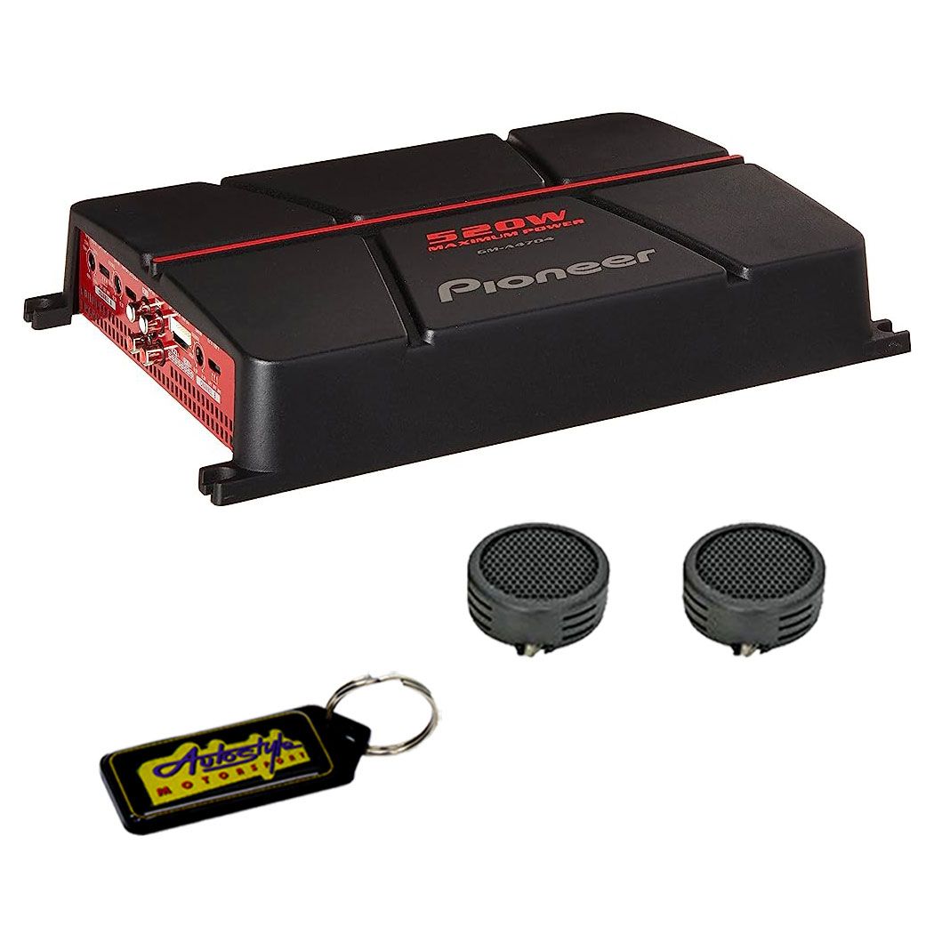 Pioneer 4-Channel 520W Bridgeable Amplifier & Evo Tweeters & Gel Key ...