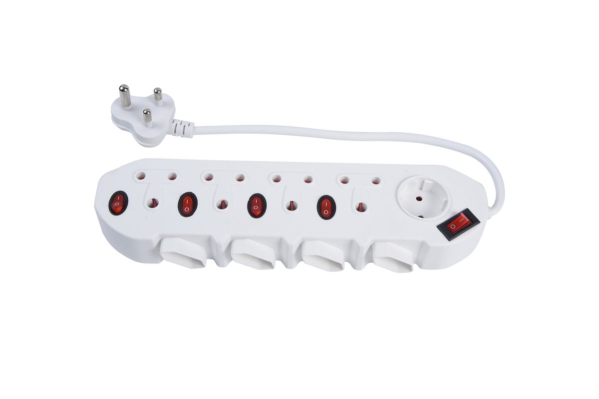 HEMCO 9 Way Multi-Plug, Individual On/Off Switch SF-N09K | Shop Today ...