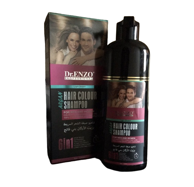 Enzo Professional Light Brown Hair Color Shampoo 420ml | Shop Today ...