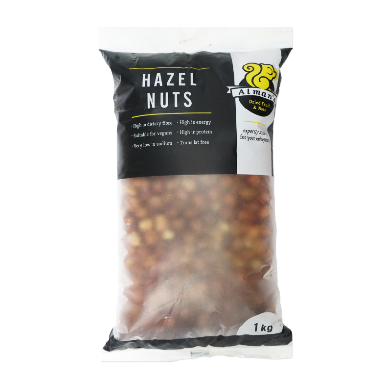 Premium 1kg Raw Hazelnuts - Whole & Natural, Perfect for Snacking ...