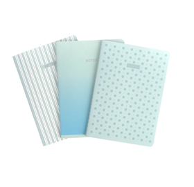 3 Pack A5 Feint Ruled Notebook 40 Sheets - Pastel Green | Shop Today ...