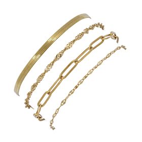 Steel My Heart 4-pack Stacked Stainless Steel Bracelet Set | Shop Today ...