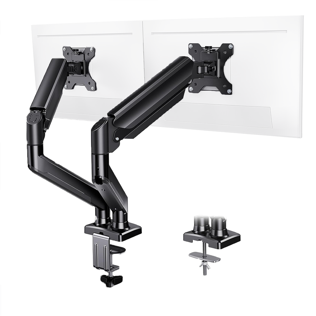 13-32-inch Dual Monitor Mount Stand With 360 Rotation For Home Office ...