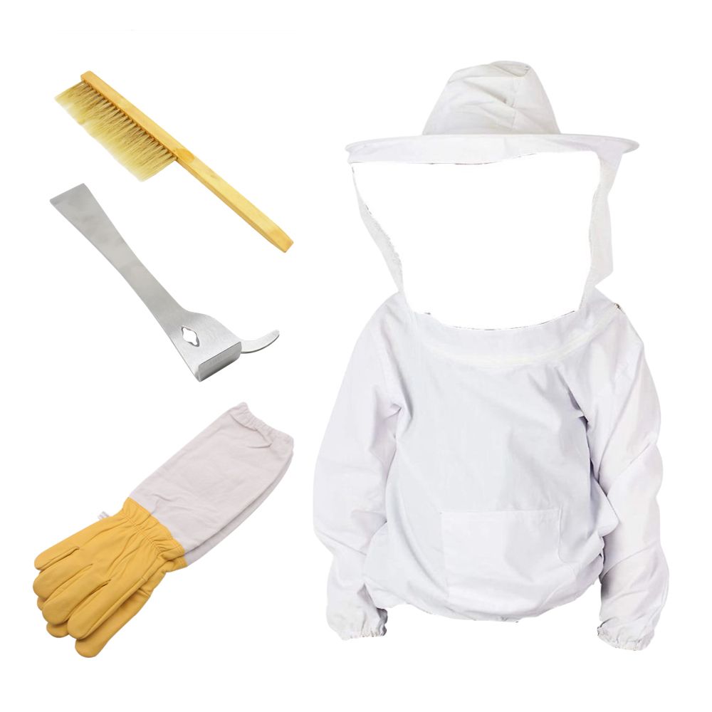 Garden Outdoor Hobby Bee Suit And Beekeeping Equipment Set of 4 | Shop ...