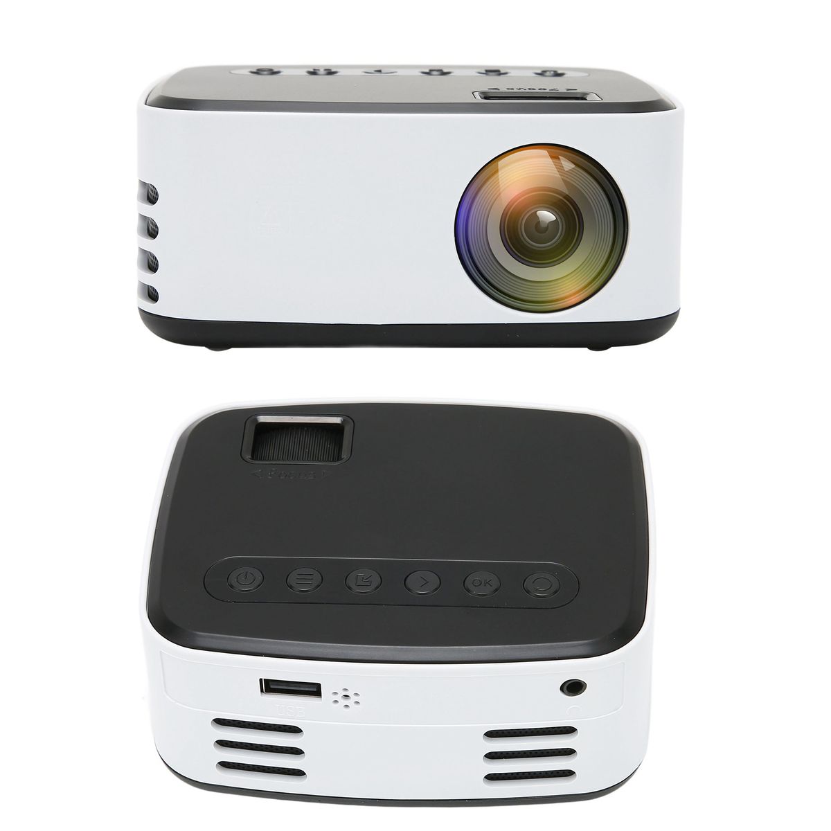 Mini Projector Outdoor Theater Black White | Shop Today. Get it ...