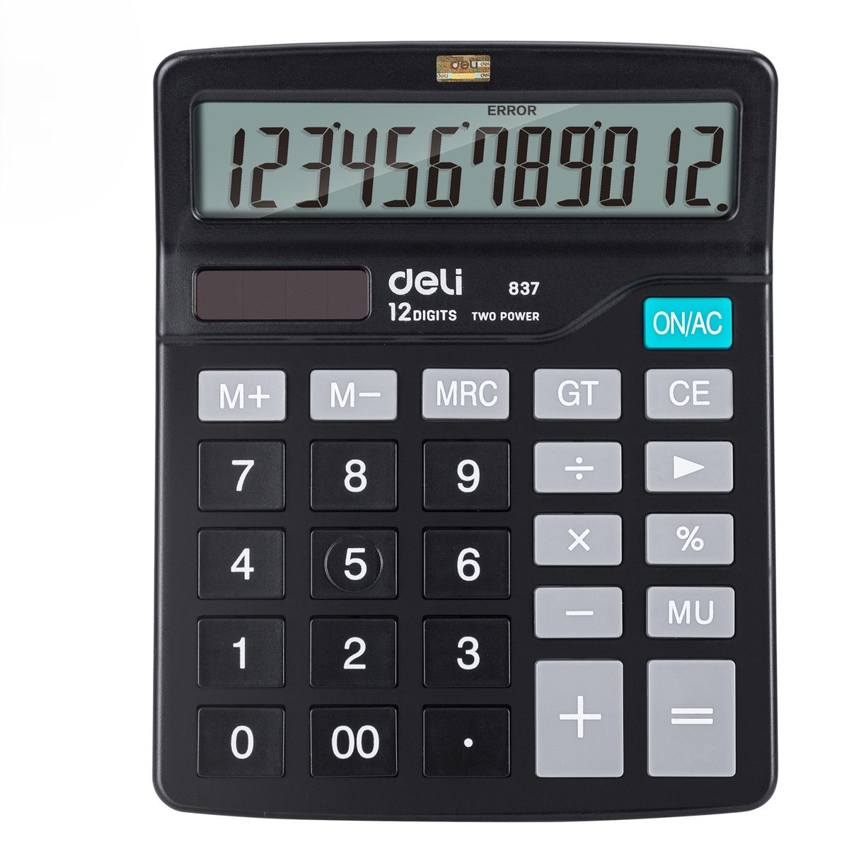 Desktop Calculator - 12 Digit Dual power (150x120x52mm) | Shop Today ...