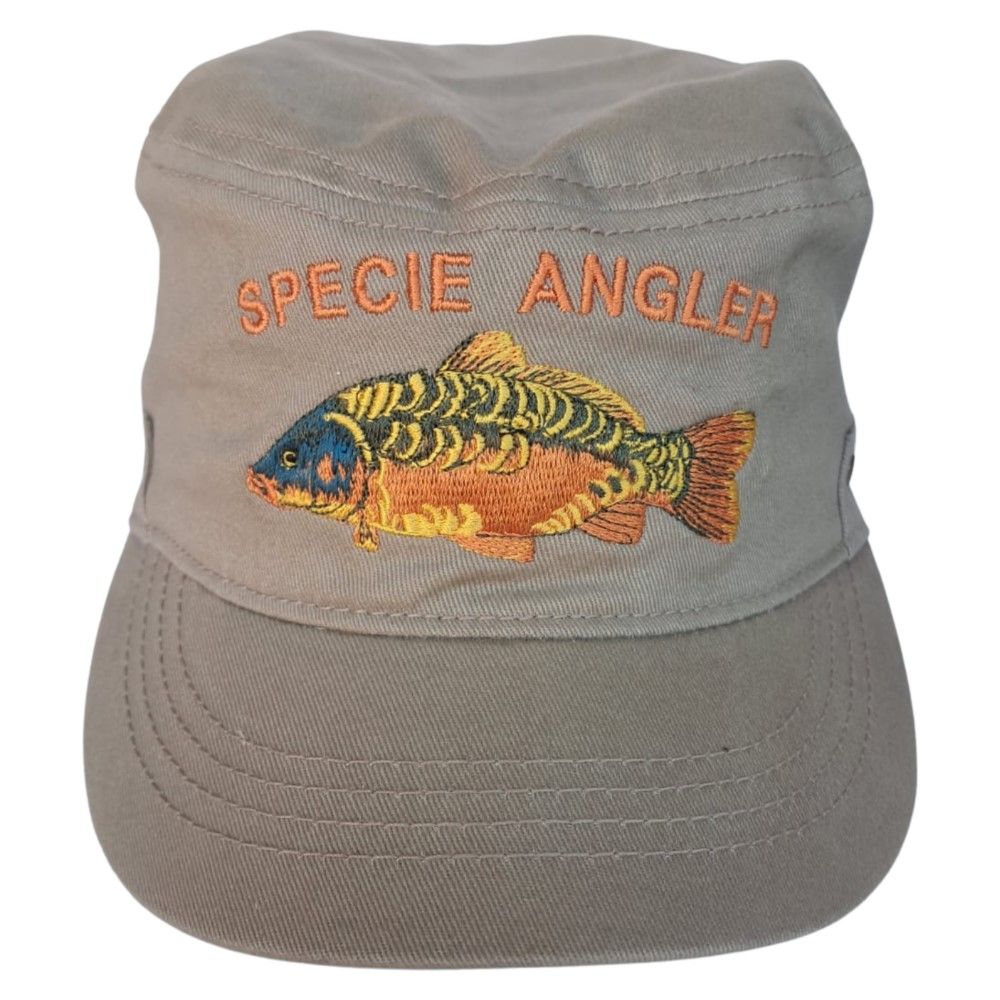 Military Fishing Caps - 100% Cotton - Embroidered- Specie Angler - Carp ...