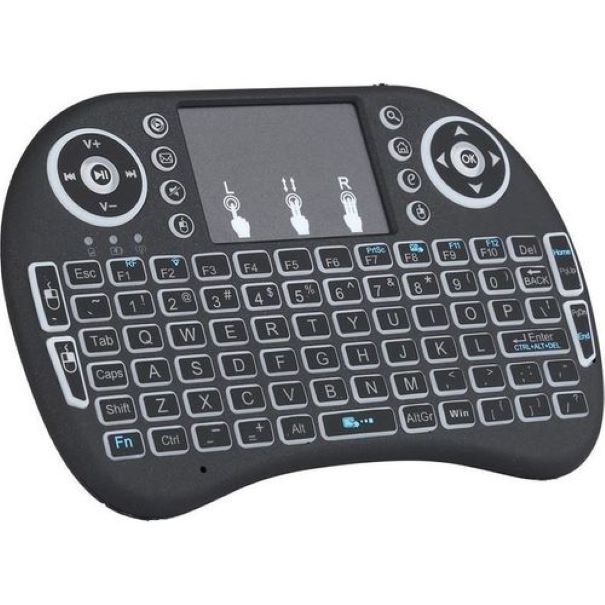 Mini Wireless Backlit Multimedia Keyboard with Touchpad | Shop Today ...