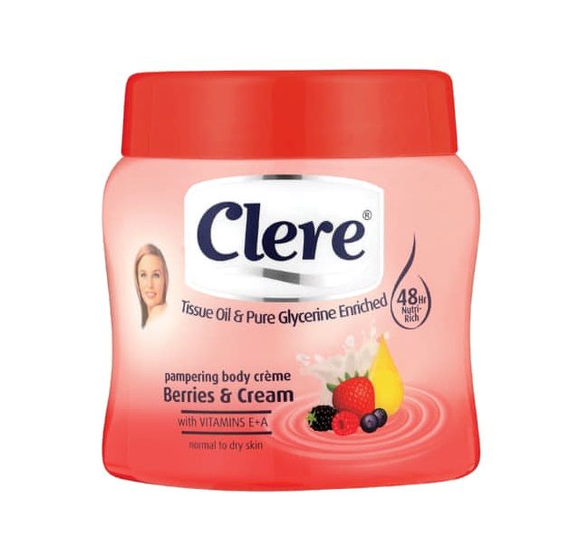 Clere Berries & Cream Body Cream 500ml x 3 | Shop Today. Get it ...