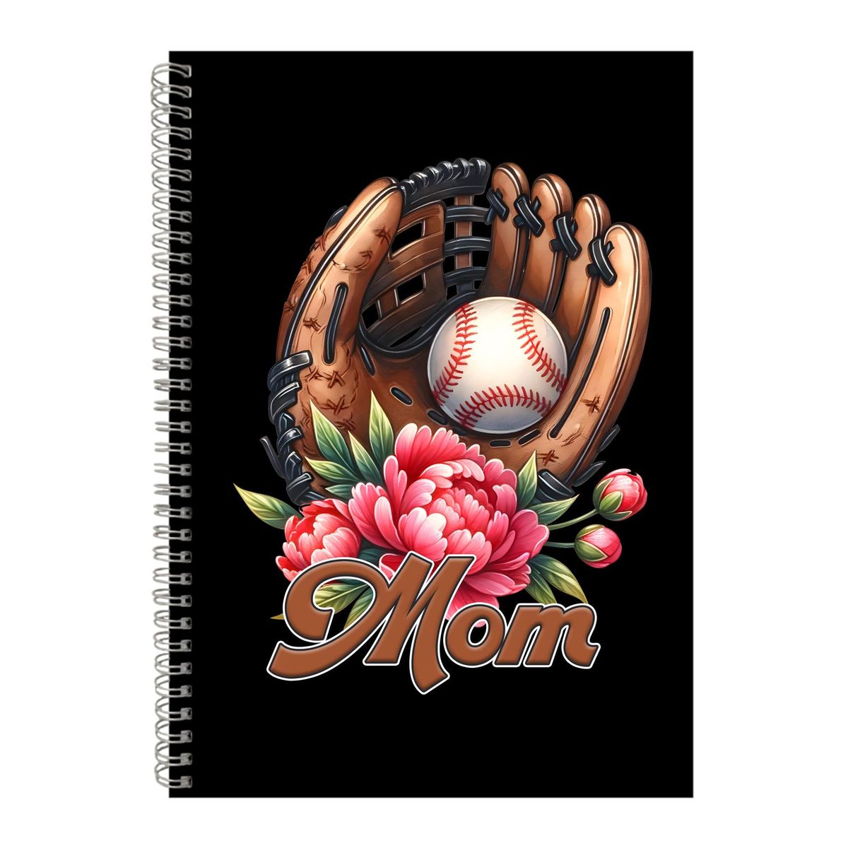 Mit A4 Notebook Spiral and Lined Baseball Graphic Softball Notepad Gift ...