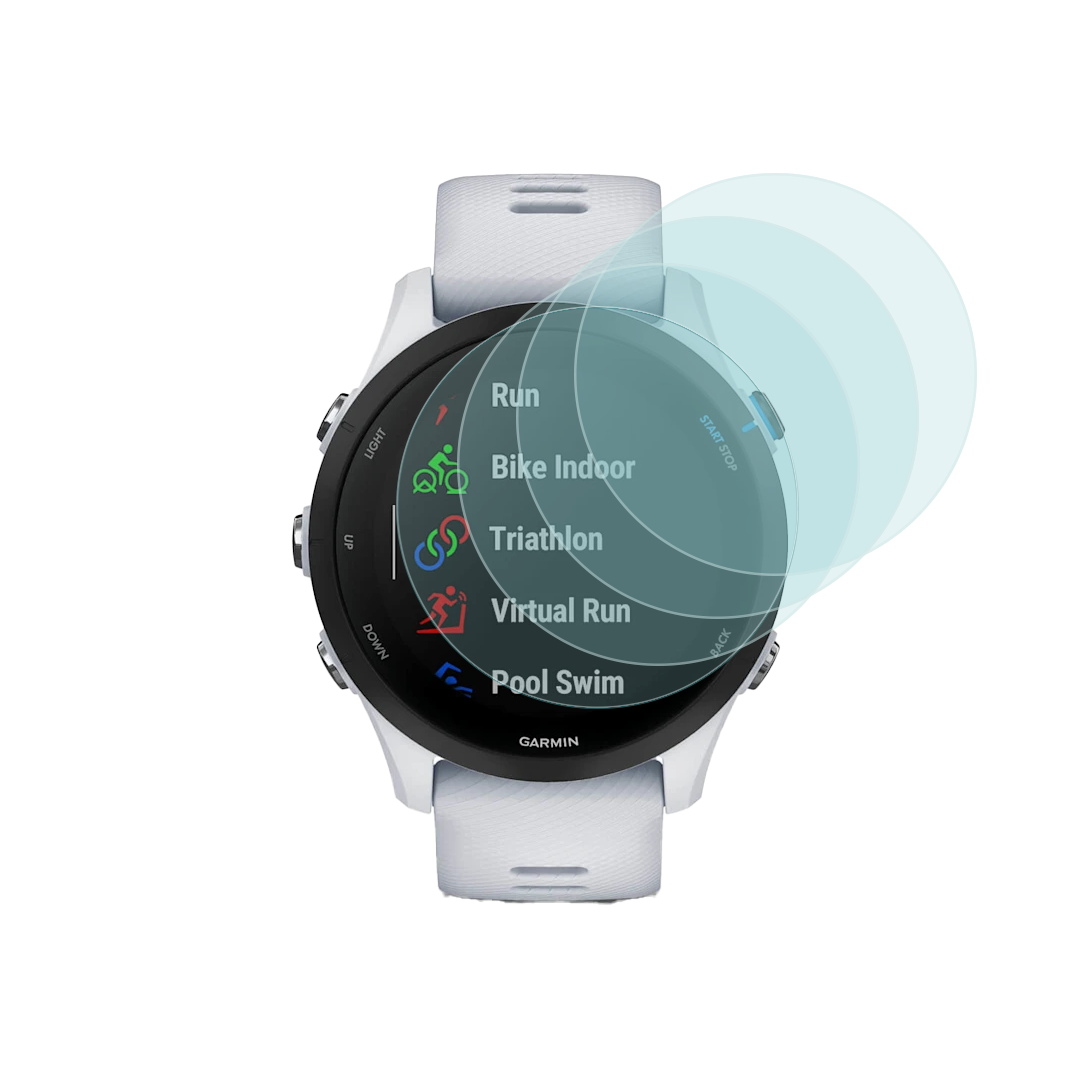 4 pack - Sparq Active Glass Screen Protector for Garmin Forerunner 255 ...