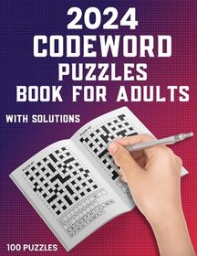 2024 Codeword Puzzle Book For Adults: 100 Large Print Codeword Puzzle ...