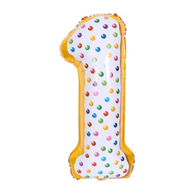 Doughnut Number 1 Foil Balloon 40 Inch/101 cm Helium Party kids Decor ...