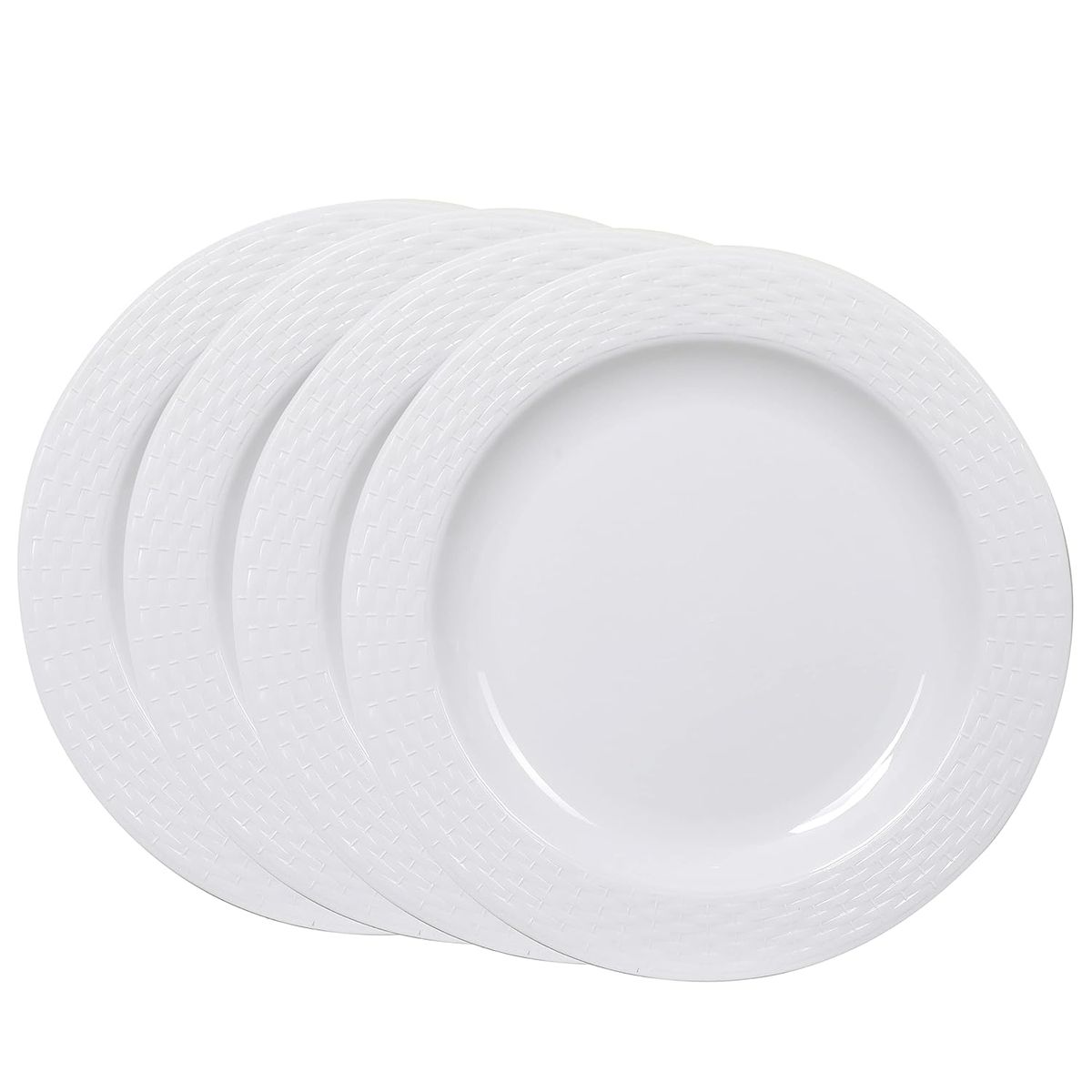 Cutting Edge Round Dinner Side Plates Set of 4 Dishwasher Safe - 19cm ...