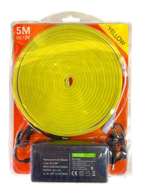 12V Yellow Neon Flex LED Strip Light 5M with Power Supply | Shop Today ...