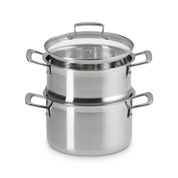 Le Creuset Classic Stainless Steel Casserole Steamer with Colander ...