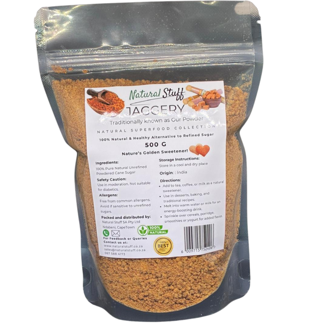 Natural Stuff Jaggery (Gur) Powder - Traditional & Healthy Sweetness ...
