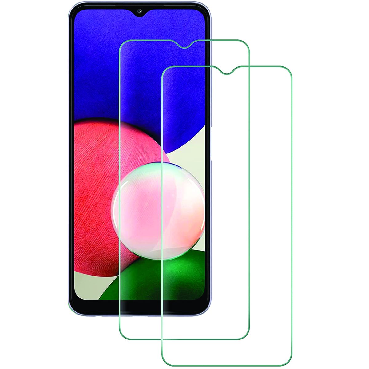 Galaxy A22 5G Screen Protector Guard Tempered Glass - Pack of 2 | Shop ...