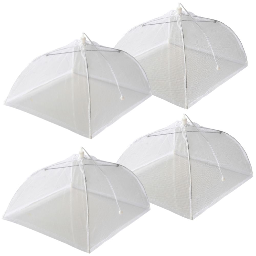 Food Cover Mesh Foldable - 4 Set - White | Shop Today. Get it Tomorrow ...