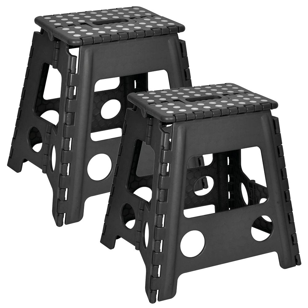 Folding Plastic Step Ladder Stool - 2-Pack - 40cm | Shop Today. Get it ...