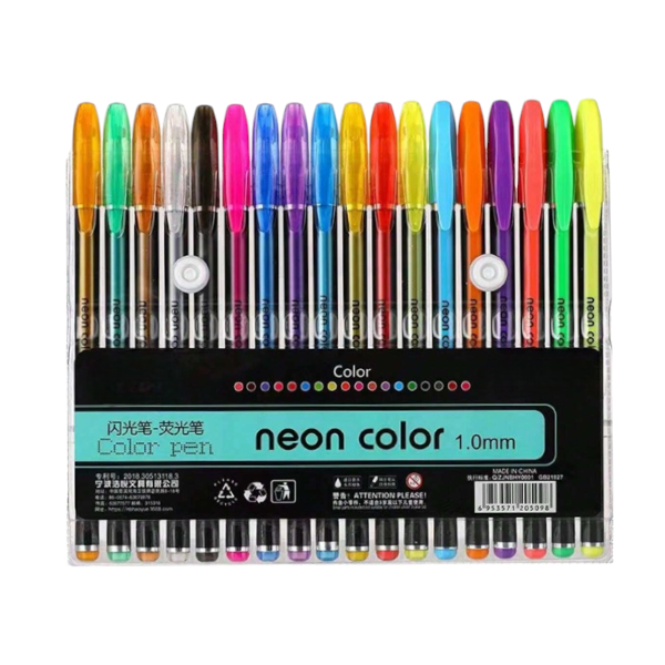 18 Piece Neon Color Pen & Highlighter Set - Multicolor | Shop Today ...