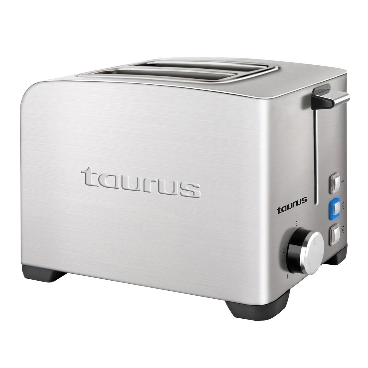 Taurus - 2 Slice 850W Stainless Steel 5 Heat Toaster - Brushed Silver ...