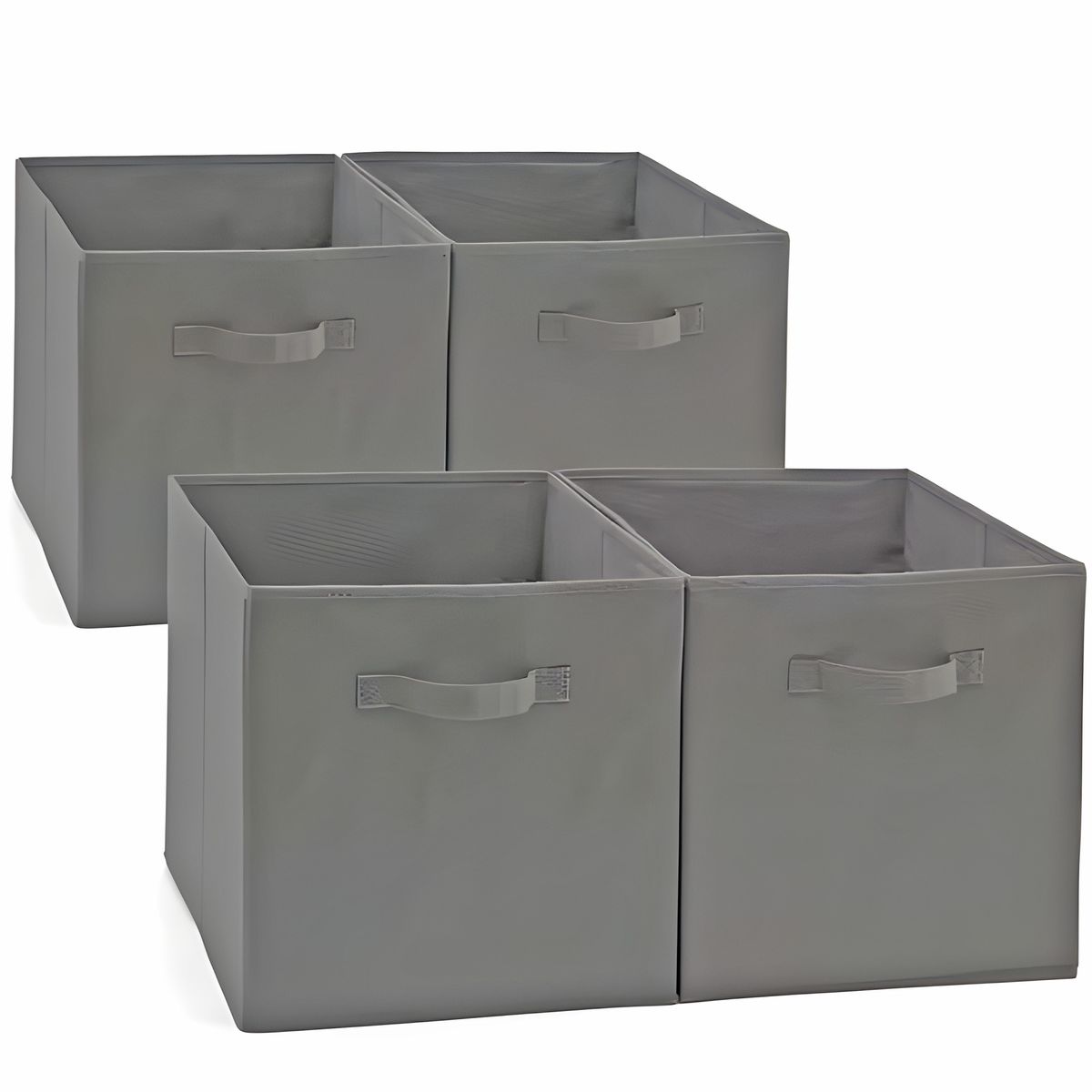 4 Pack Foldable Storage Box Cloth Closet Cube Organizer for Cupboard ...