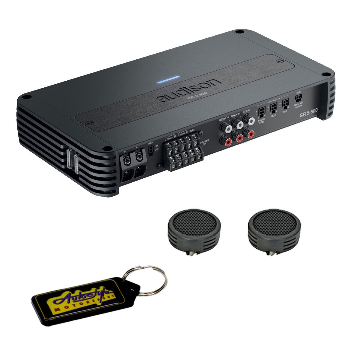 Audison SR 5.600 1000w 5 Channel Amplifier & Evo Tweeters & Gel Key ...